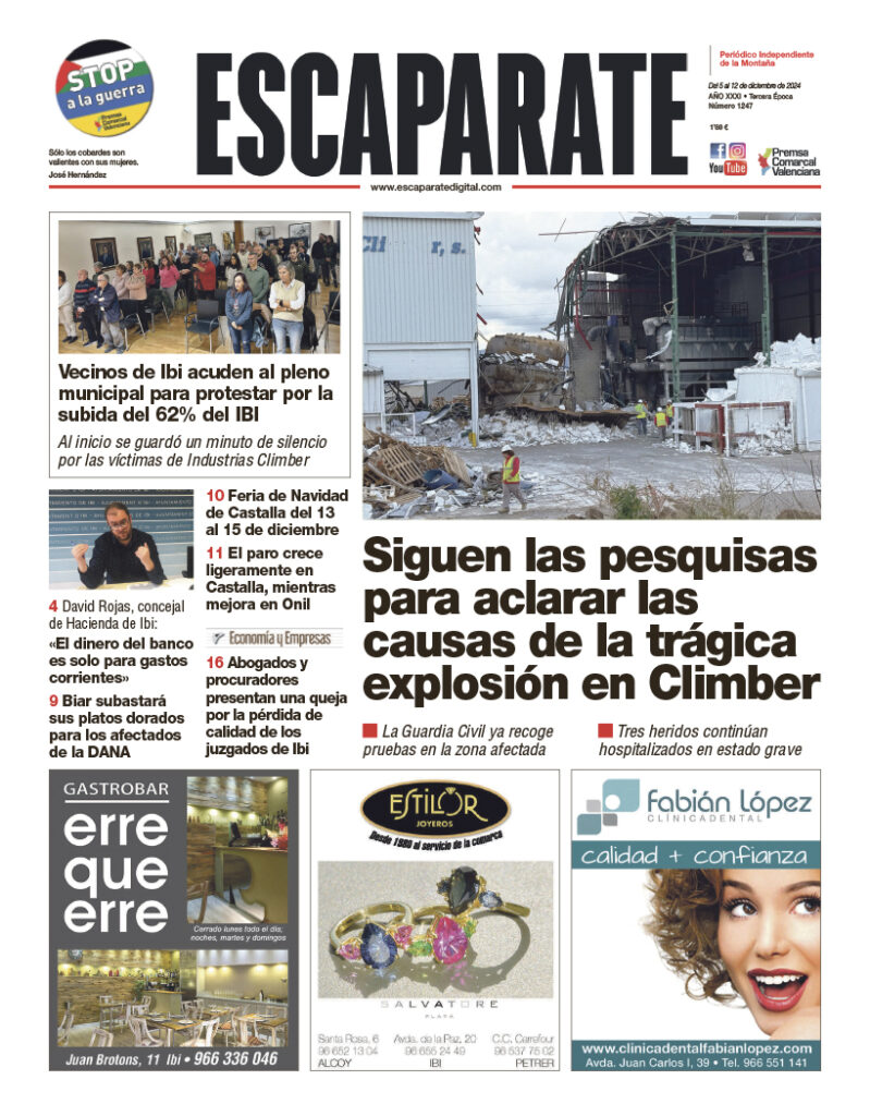 Periódico Ibi, Castalla, Onil, Tibi y Biar | Escaparate Digital®